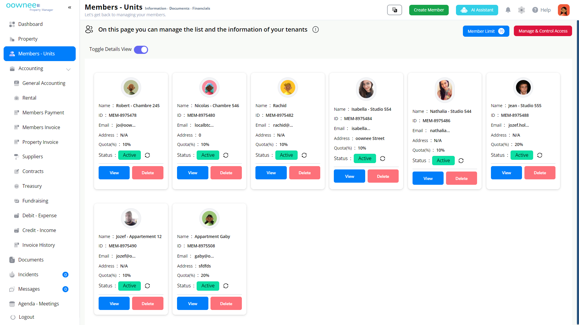 Resident Management System Software – Property Management Software – oownee